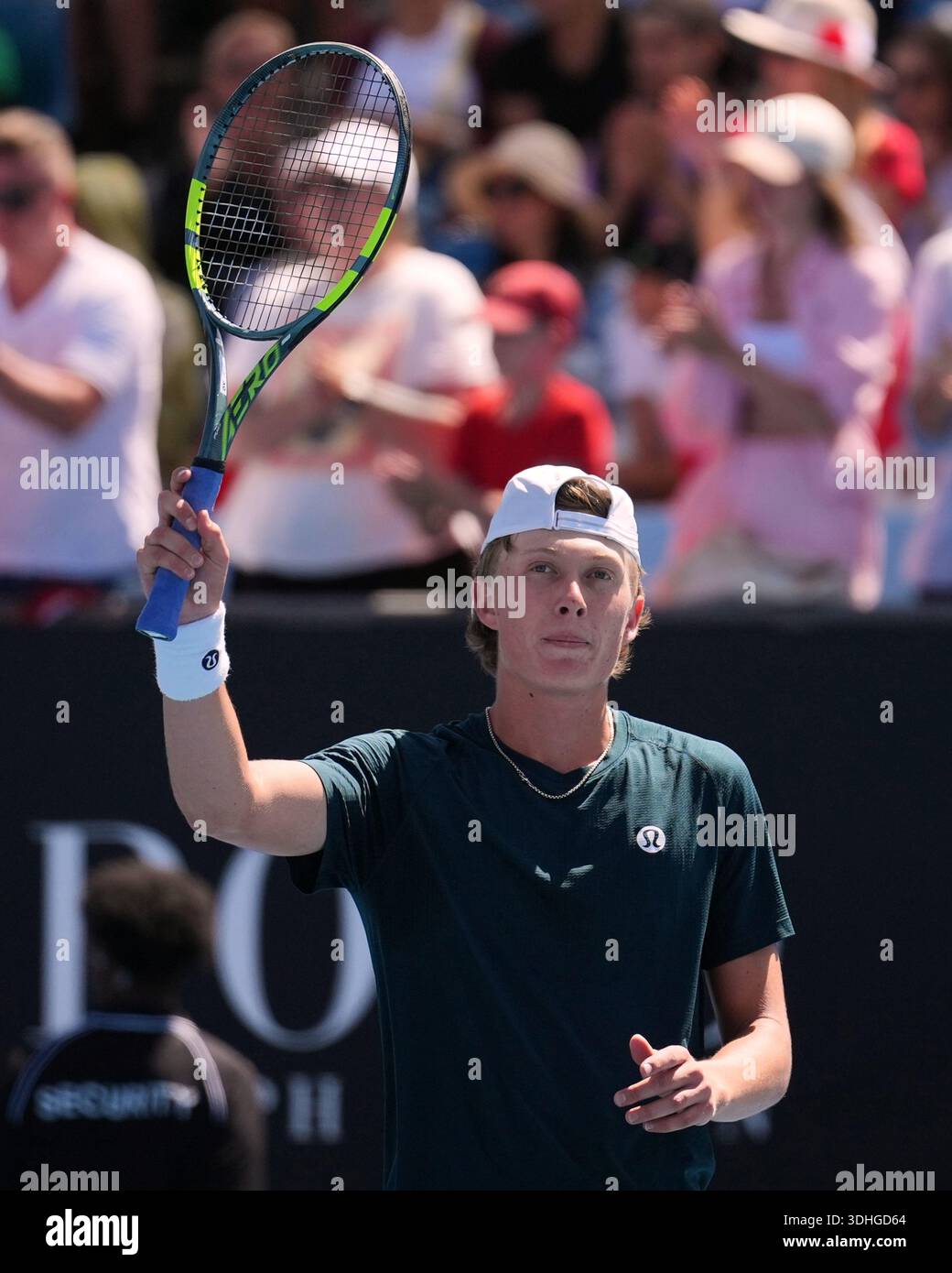 Ethan Quinn of the U.S. celebrates after defeating Hubert Hurkacz of ...