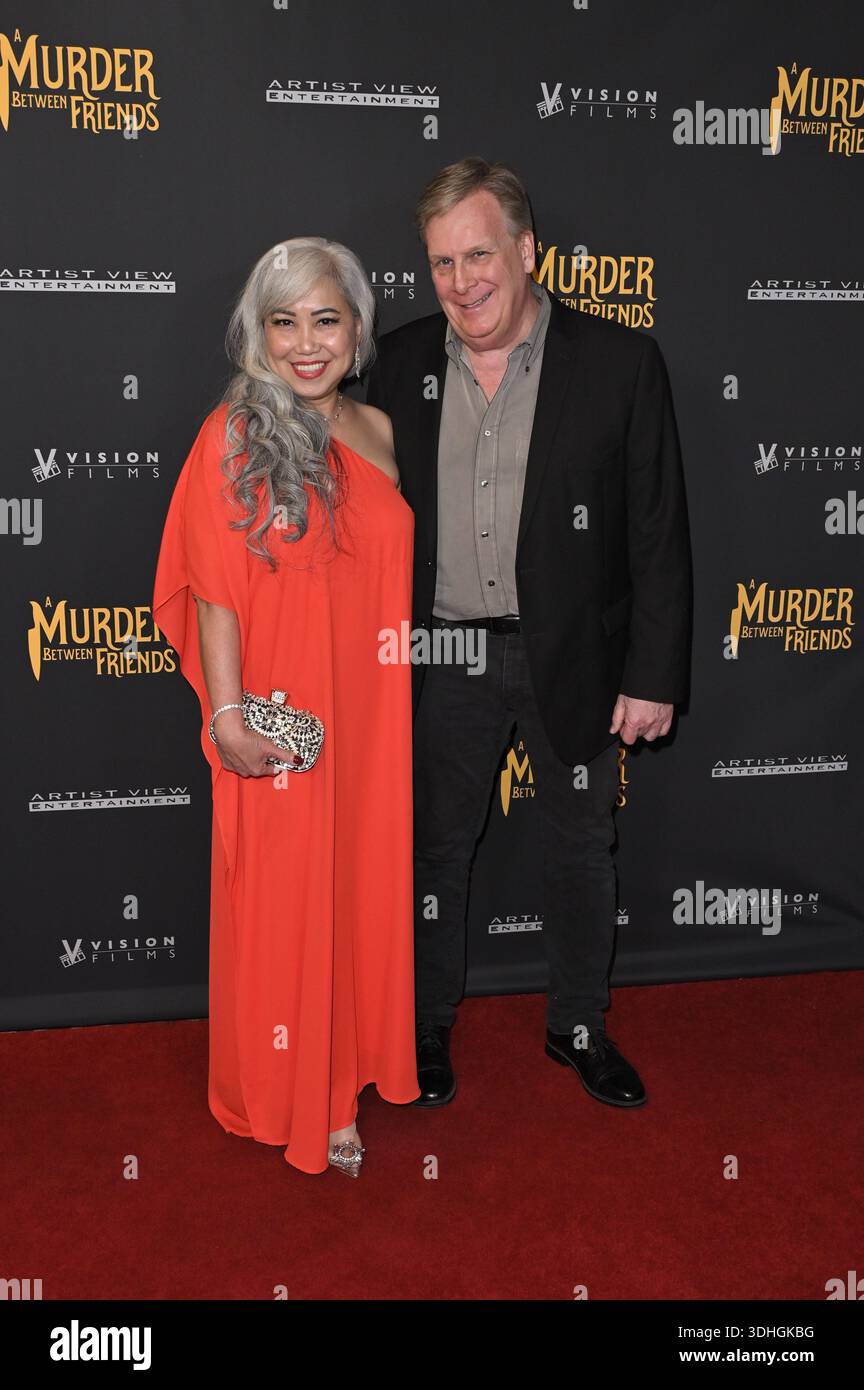 Century City, CA USA. 21st Jan 2026. Scott J Jones, Elwi Thompson at A ...