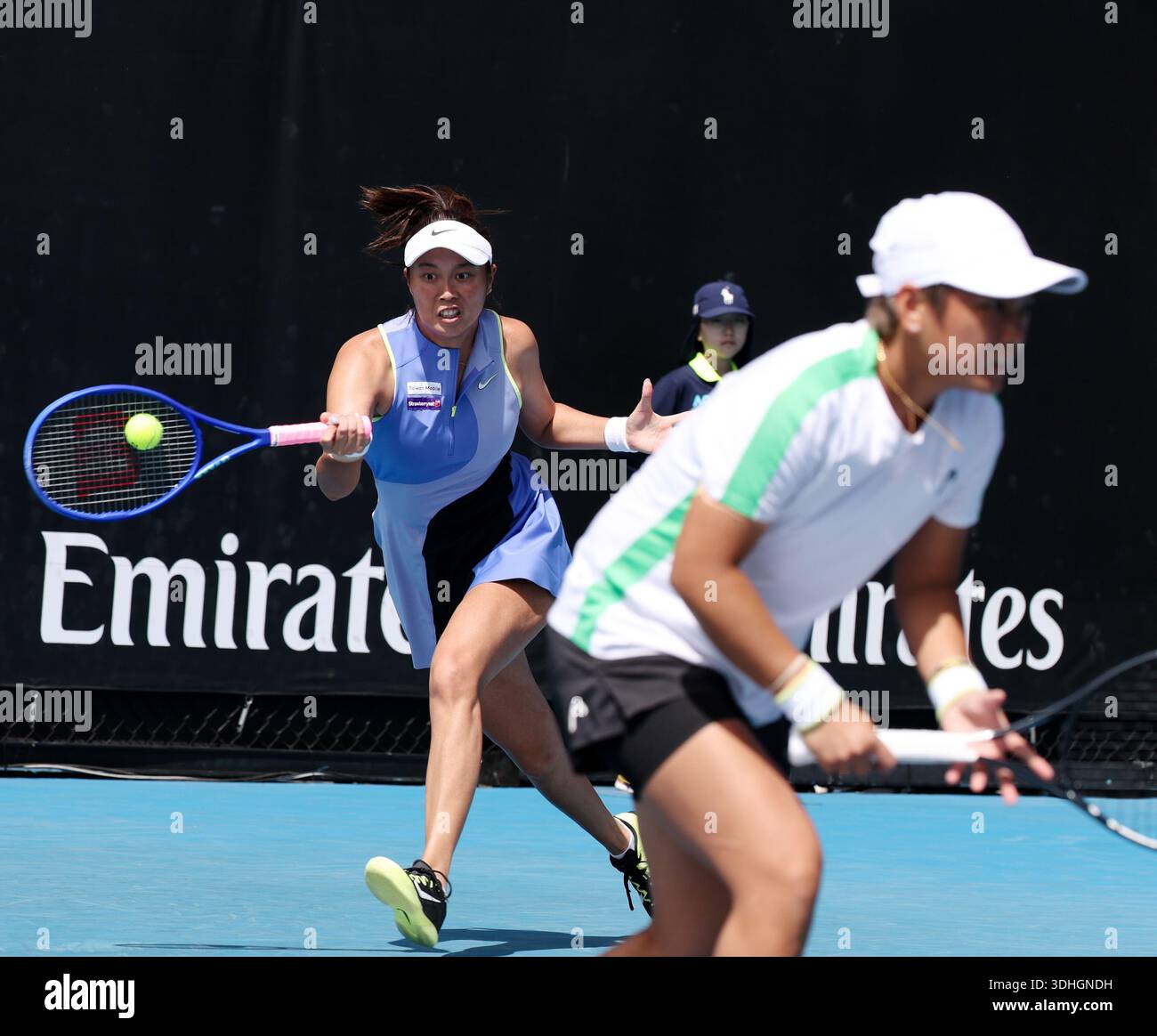 Melbourne, Australia. 22nd Jan, 2026. Jiang Xinyu/Chan Hao-Ching (rear ...