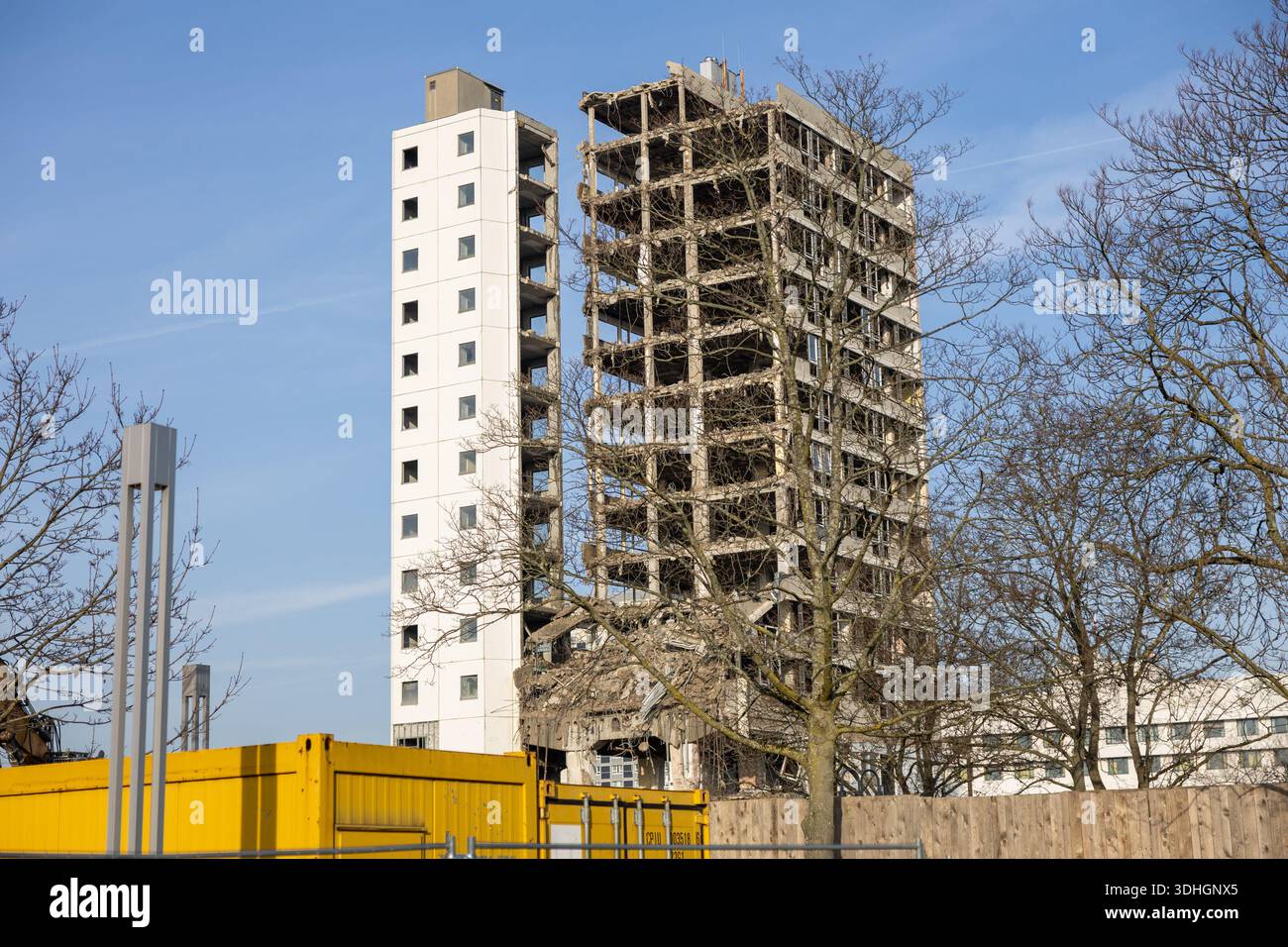 Remains of the former Klinikum Frankfurt Höchst in Frankfurt am Main ...