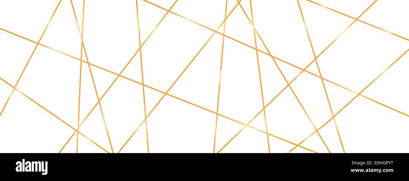 Straight chaotic random bg with asymmetric linear shapes. Luxury gold ...