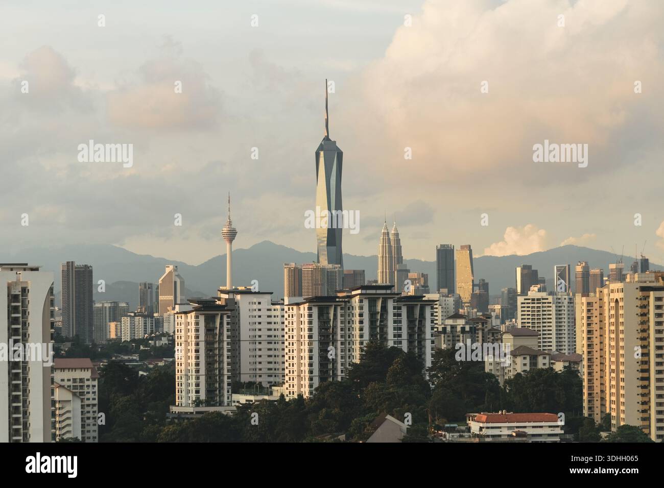 View of Merdeka 118 tower , Petronas and Menara Kuala Lumpur Malaysia ...
