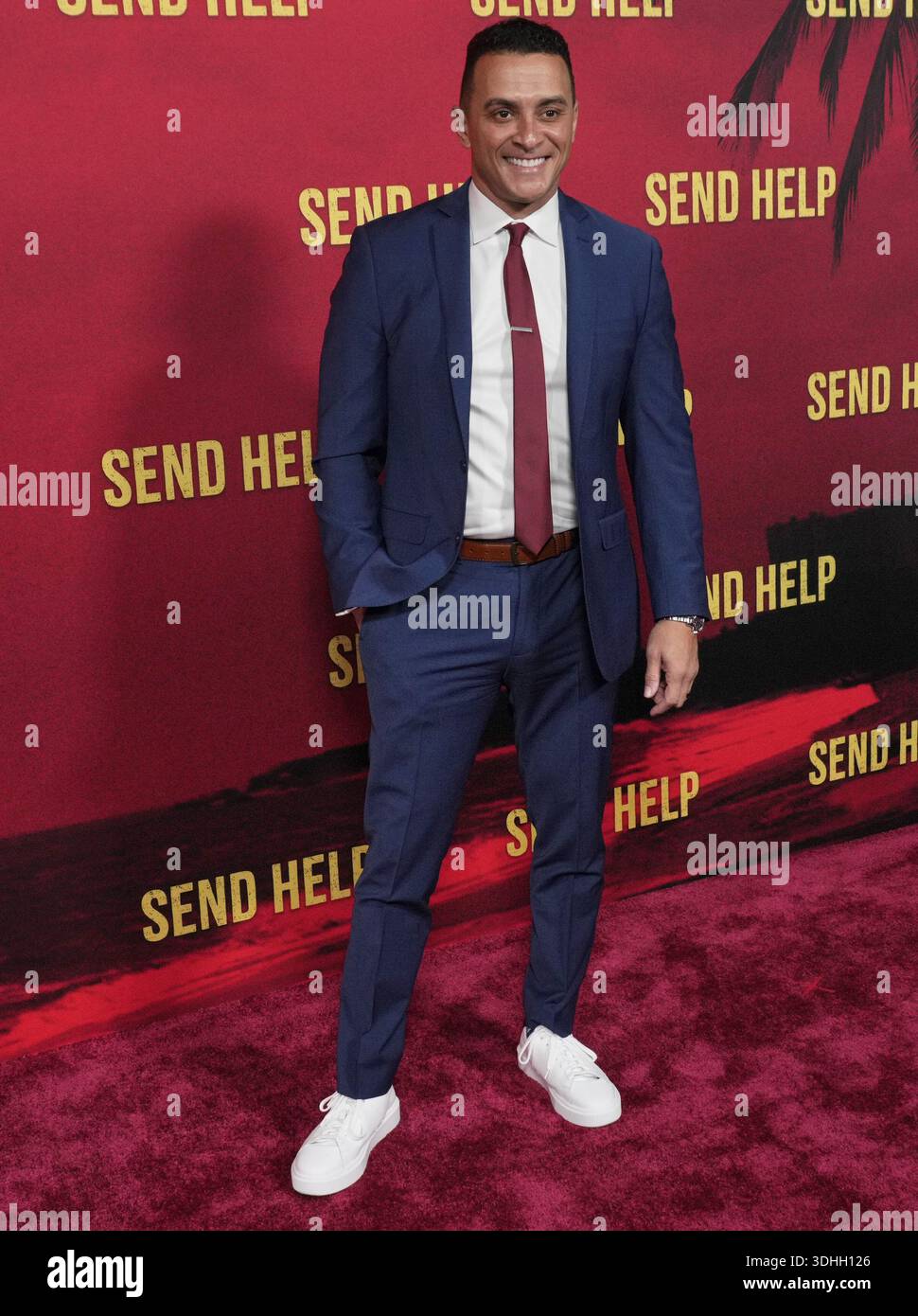 Los Angeles, USA. 21st Jan, 2026. Joe Hunter arrives at the 20th ...