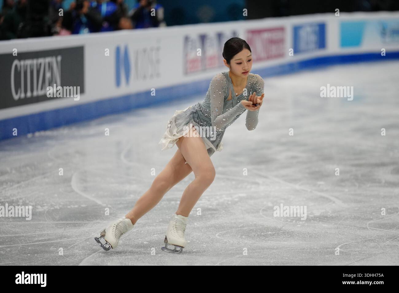 Jia Shin, of South Korea performs during the Women's Short Program at ...