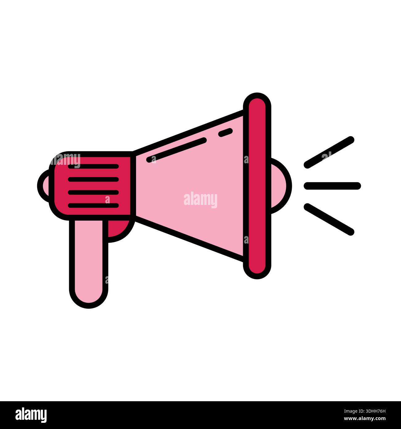 Speaker horn outline icon Stock Vector Images - Alamy