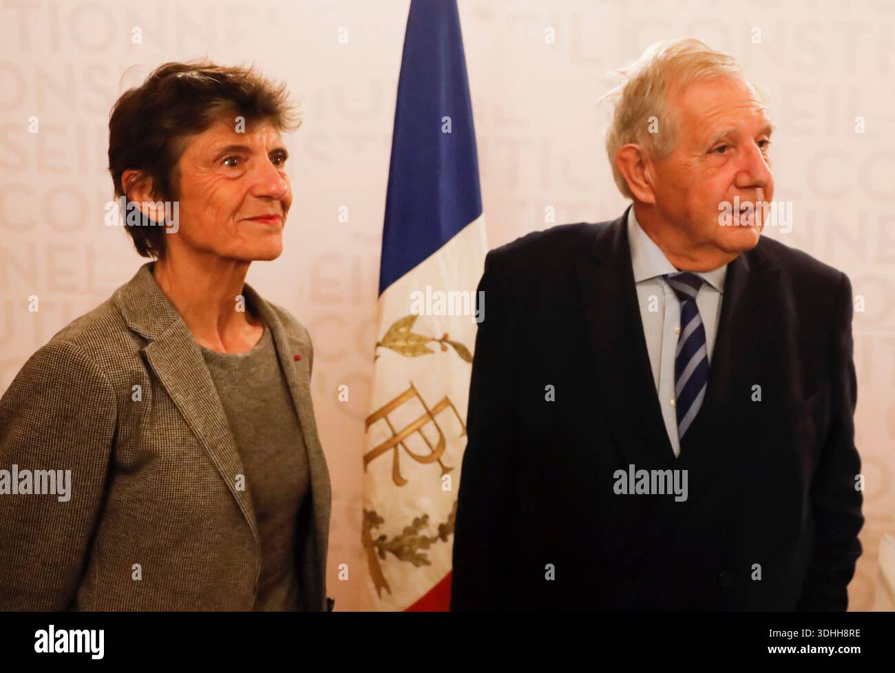 Paris, France. 21st Jan, 2026. Veronique Malbec, Jacques Mezard during ...