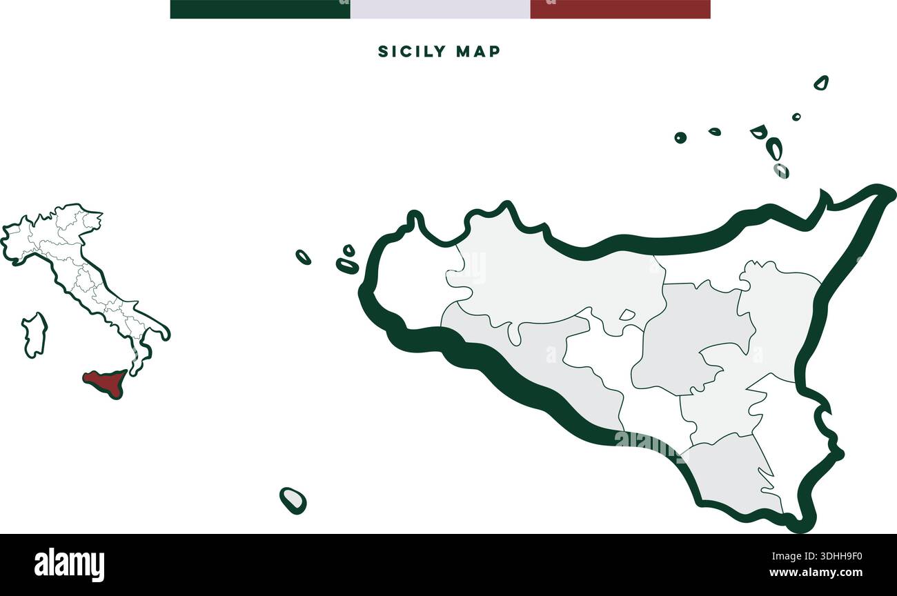 Messina map sicily hi-res stock photography and images - Alamy