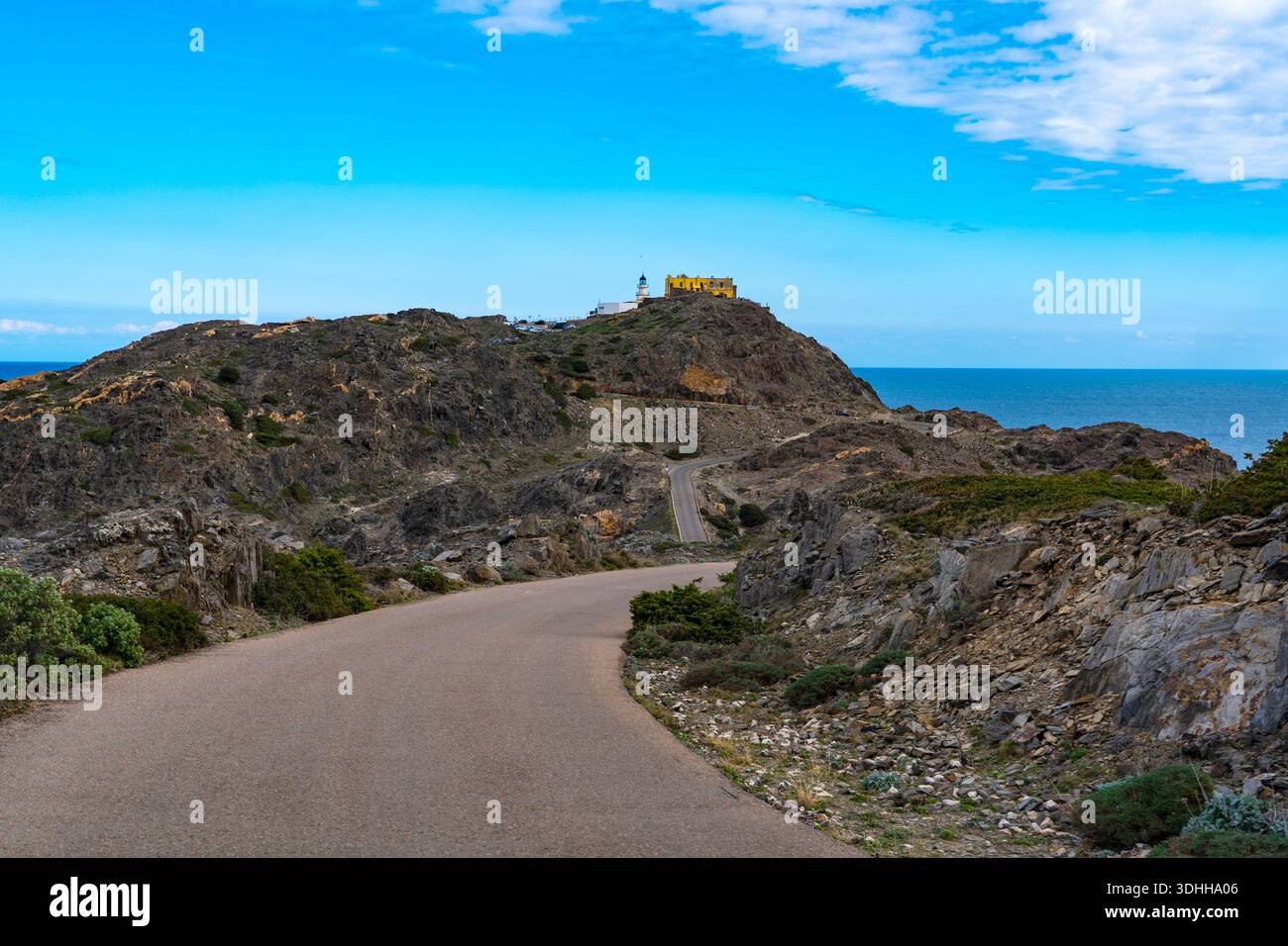 Road to the lighthouse in Parc Natural de Cap de Creus, Catalonia ...