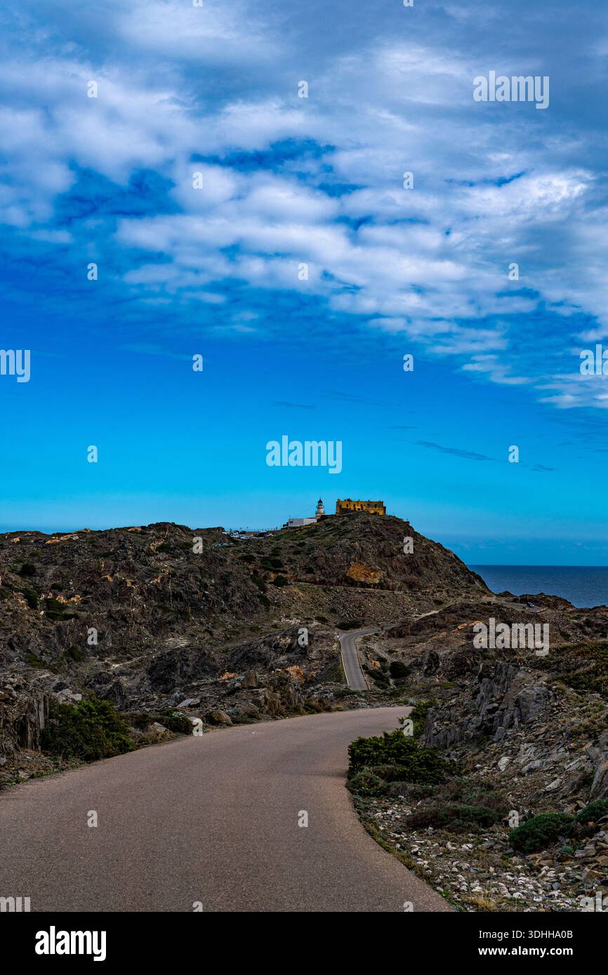 Road to the lighthouse in Parc Natural de Cap de Creus, Catalonia ...