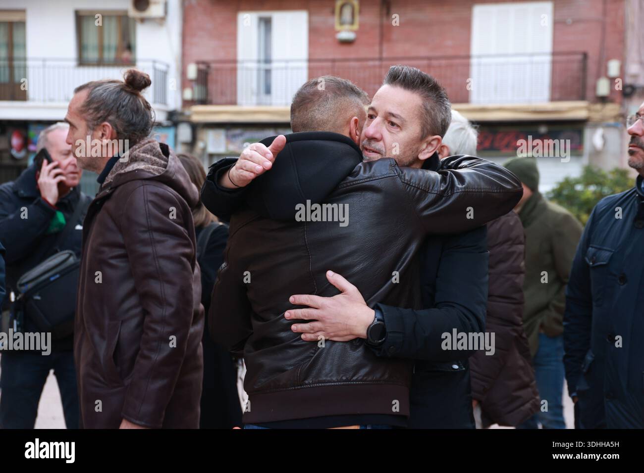Relatives and neighbours of David Cordón, ex-international beach ...
