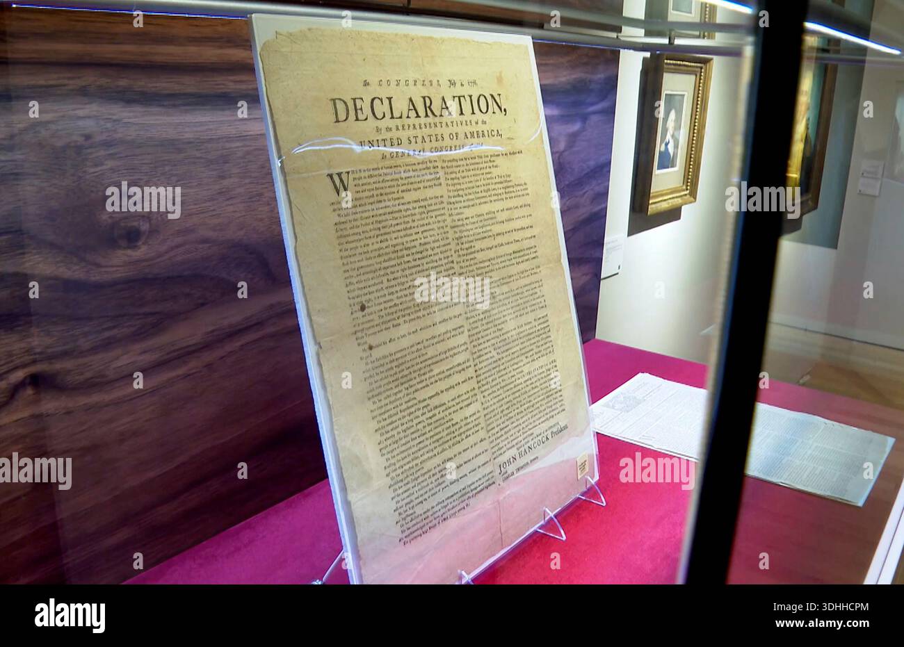 A copy of the Declaration of Independence, printed by Robert Luist ...