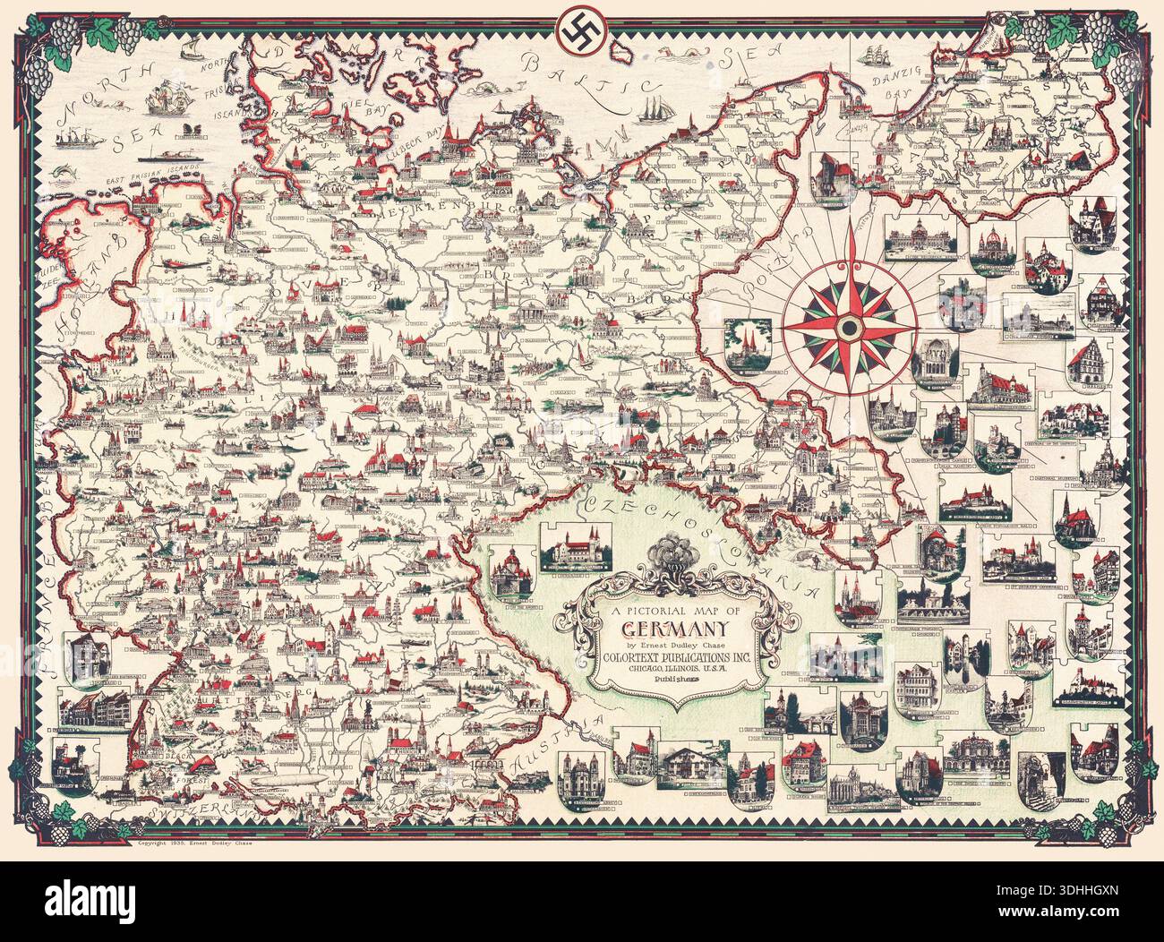 Vintage map europe 1930s hi-res stock photography and images - Alamy