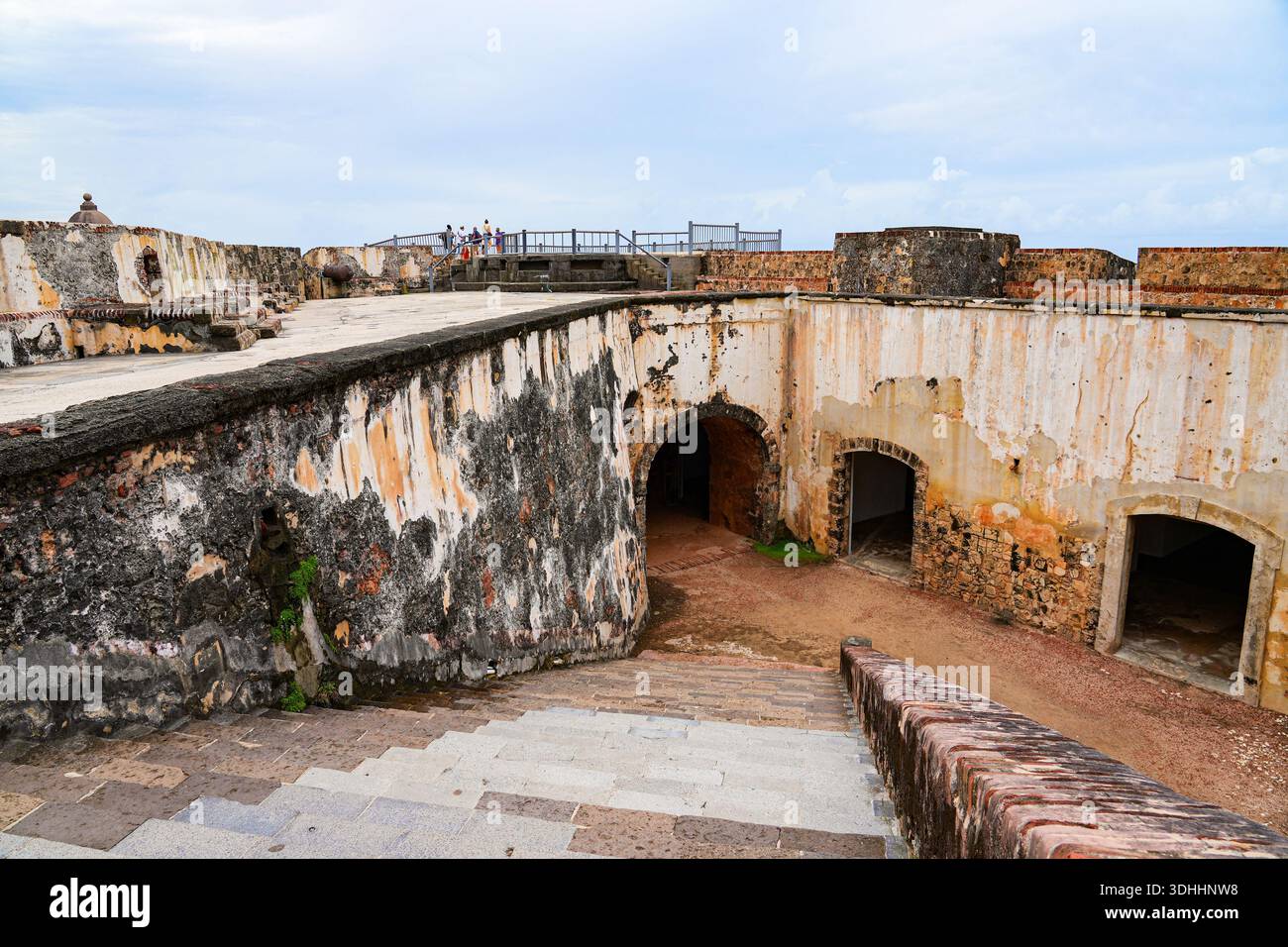 Troop quarters of the Castillo San Felipe del Morro, an ancient Spanish ...