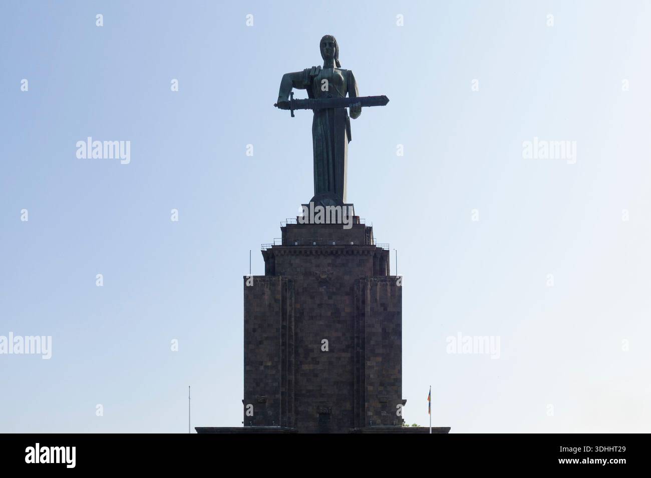 Mother Armenia statue in Victory Park, Yerevan, a monumental female ...