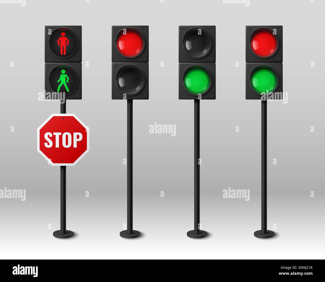 Go sign pedestrian crossing Stock Vector Images - Alamy