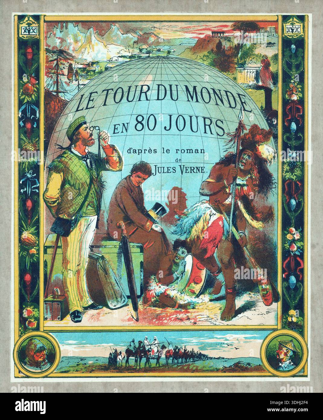 This circa 1870 pictorial world map serves as the cover illustration ...