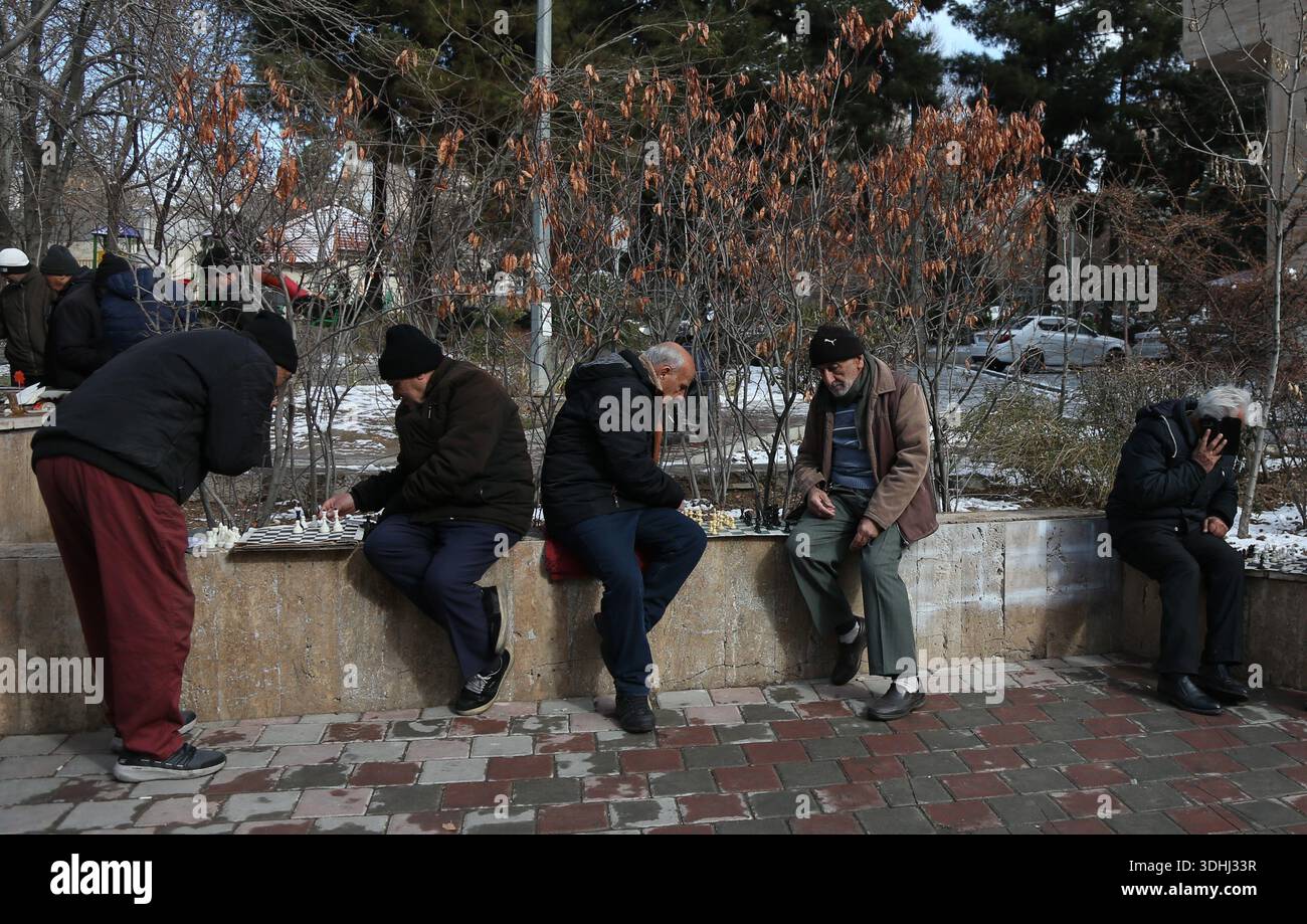 Tehran, Iran. 21st Jan, 2026. People play chess in Tehran, Iran, Jan ...