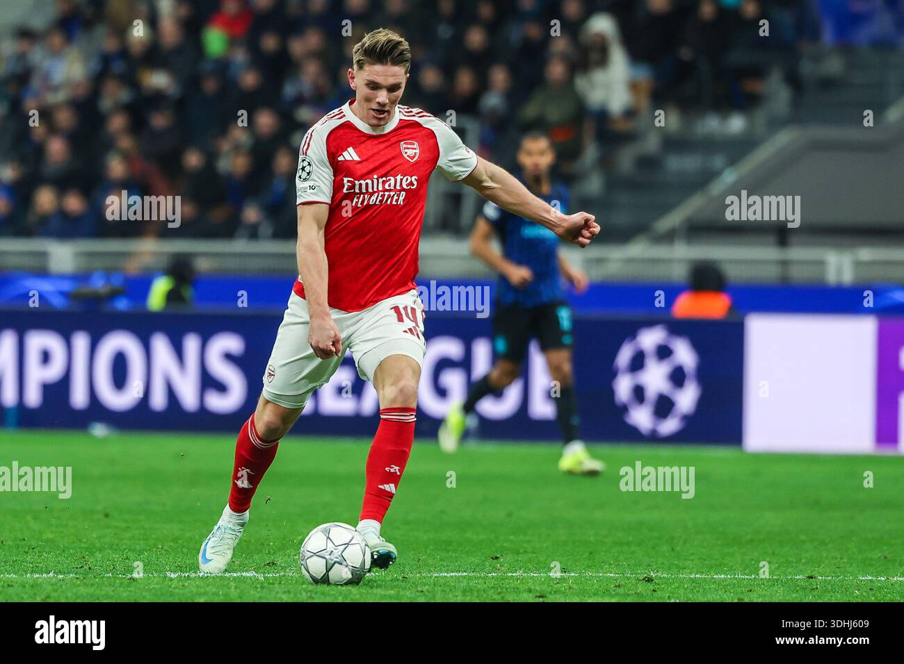 Viktor Gyokeres of Arsenal FC seen in action during UEFA Champions ...