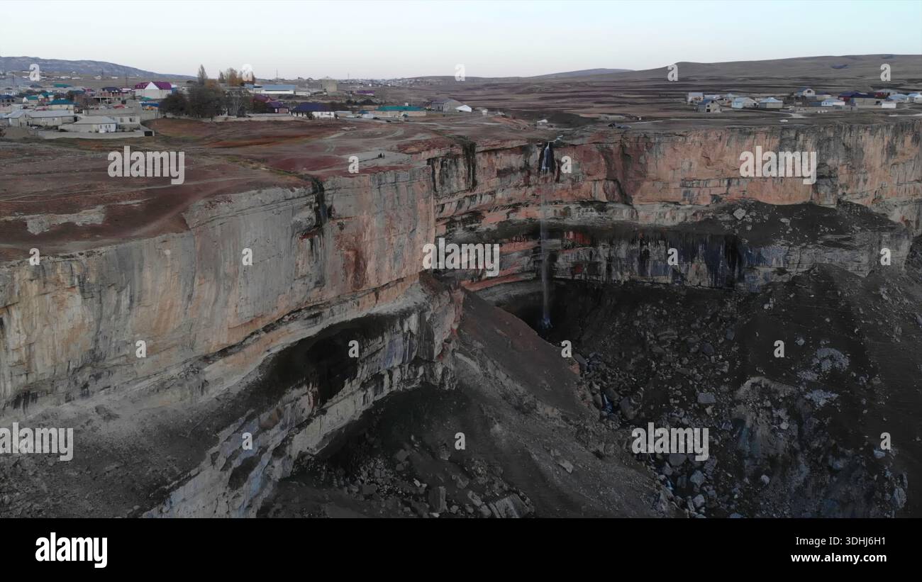 Abandoned Quarry Overview, Ruined Quarry Profile Revealing Geological ...