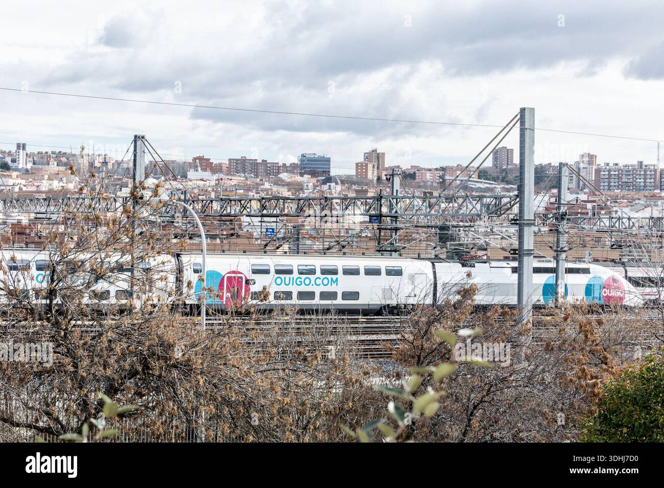 Train entering Madrid-Puerta de Atocha-Almudena Grandes station, 22 ...