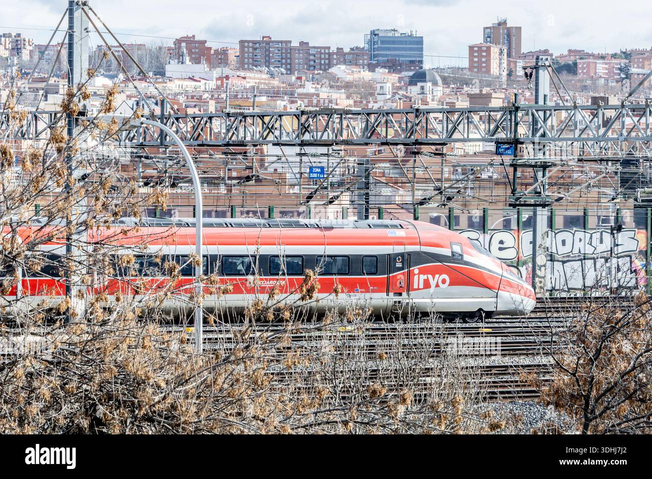 Train entering Madrid-Puerta de Atocha-Almudena Grandes station, 22 ...