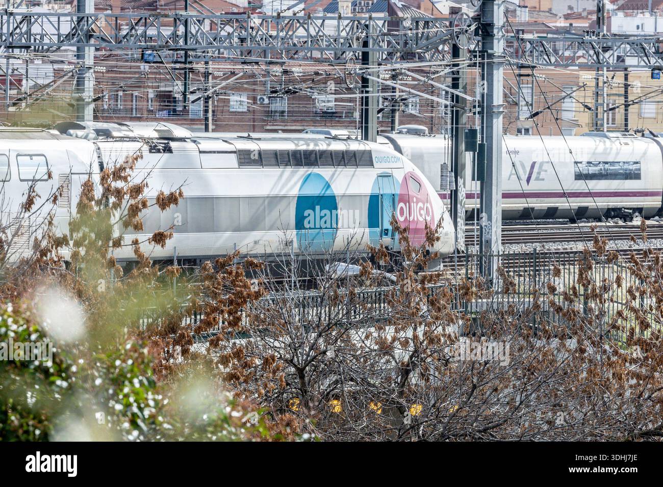 Trains entering Madrid-Puerta de Atocha-Almudena Grandes station, 22 ...