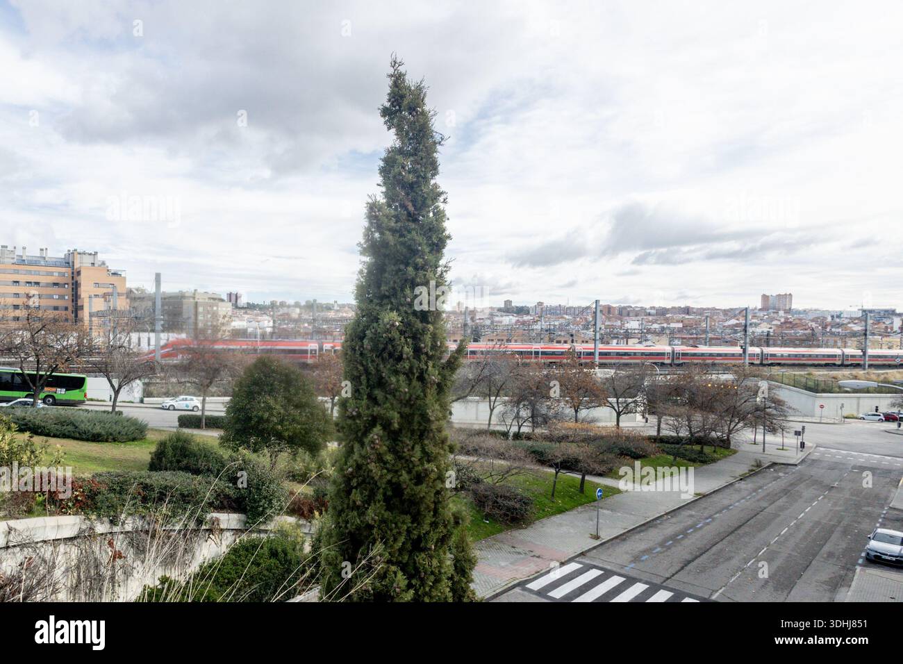 Train entering Madrid-Puerta de Atocha-Almudena Grandes station, 22 ...