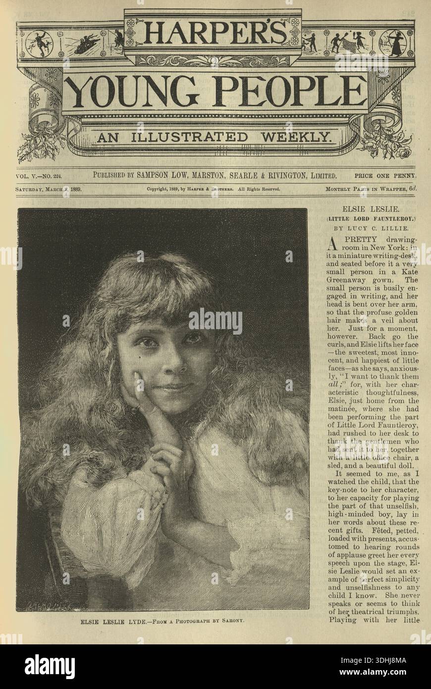 Elsie Leslie was an American actress. She was America's first child ...