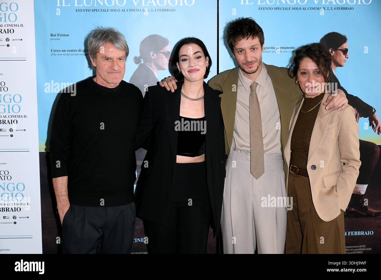 Milan, Photocall for the film "The Long Journey" - Dario Aita, Renato ...