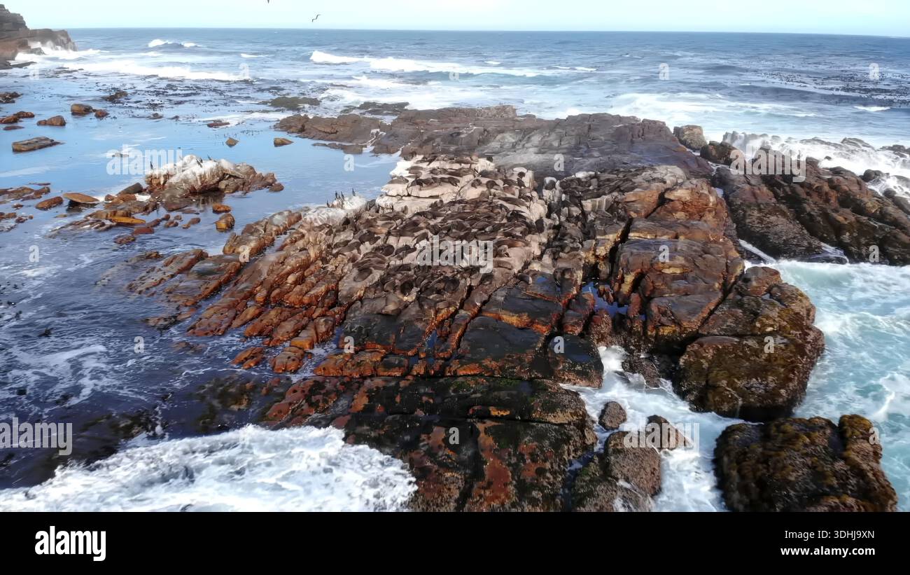 Drone Captures Coastal Geological Details, High Altitude Shot Revealing ...