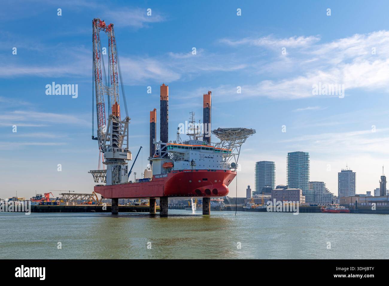Vole au vent multi purpose offshore vessel in Oostende harbour used for ...