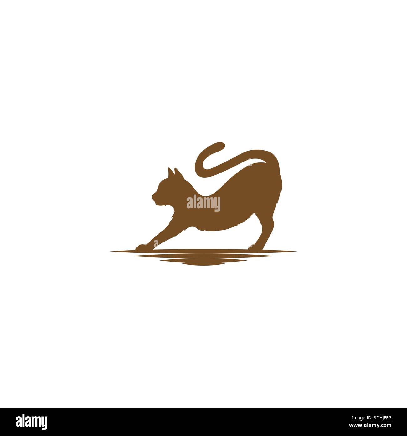 Cat calm animal domestic Stock Vector Images - Alamy