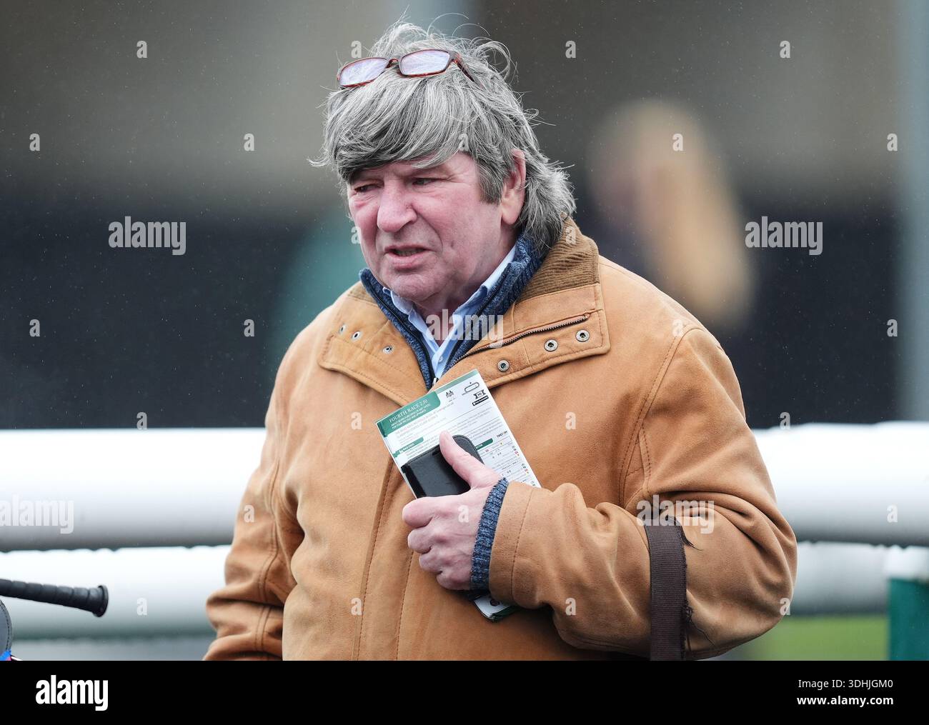 Trainer Tony Carroll at Southwell Racecourse. Picture date: Thursday ...