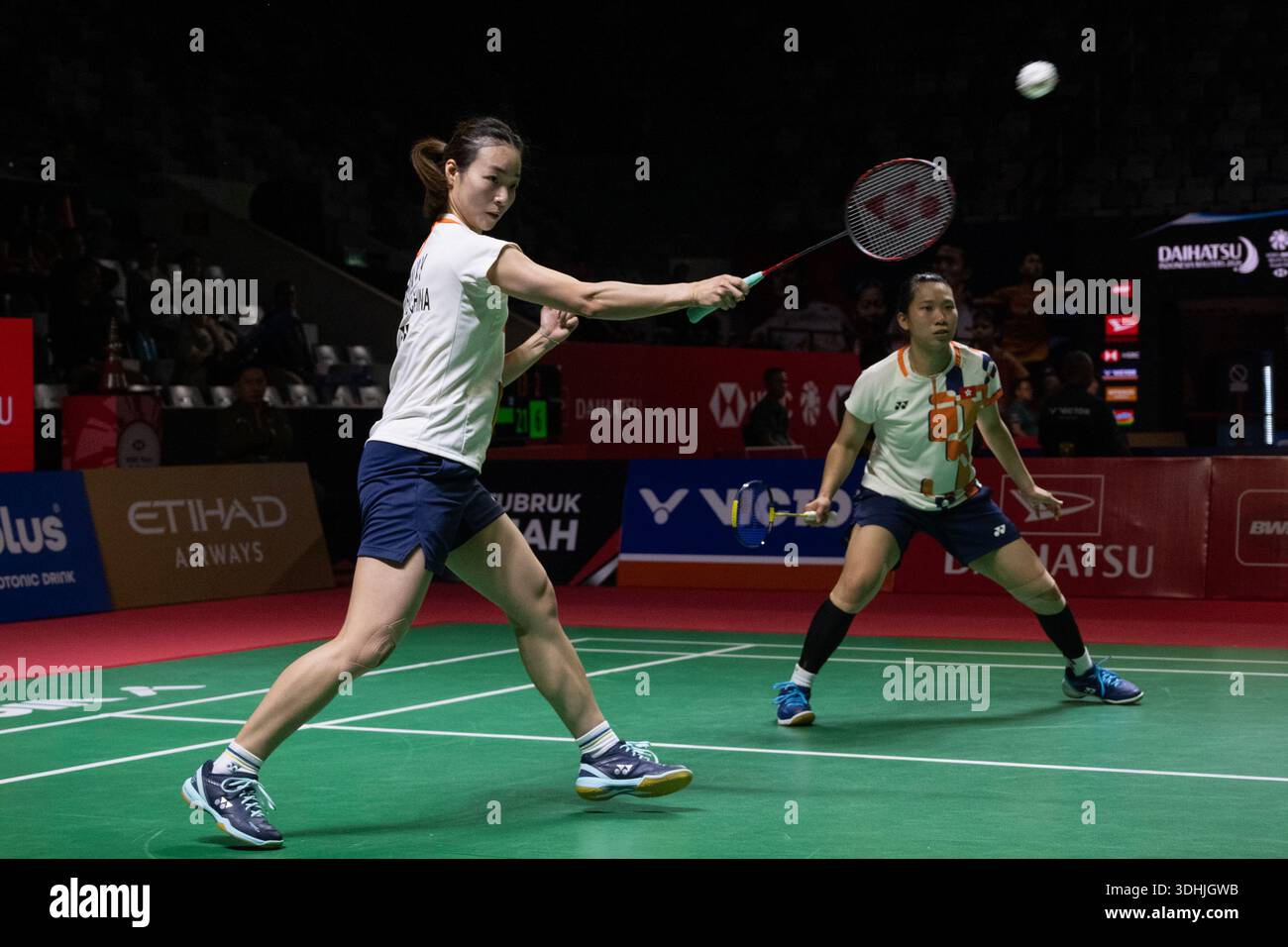 Jakarta, Indonesia. 22nd Jan, 2026. Fan Ka Yan (L)/Yau Mau Ying of ...