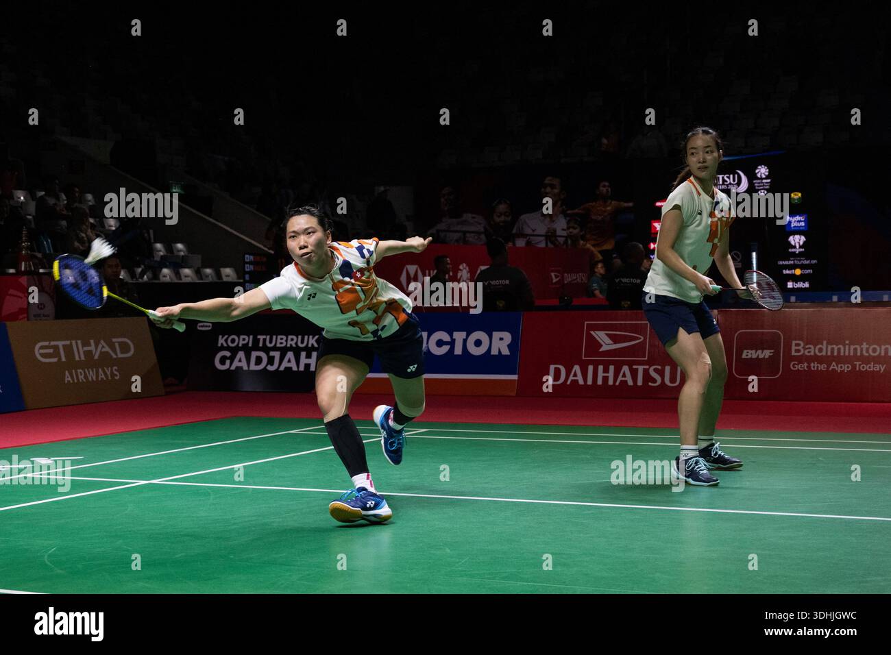 Jakarta, Indonesia. 22nd Jan, 2026. Fan Ka Yan/Yau Mau Ying (L) of ...