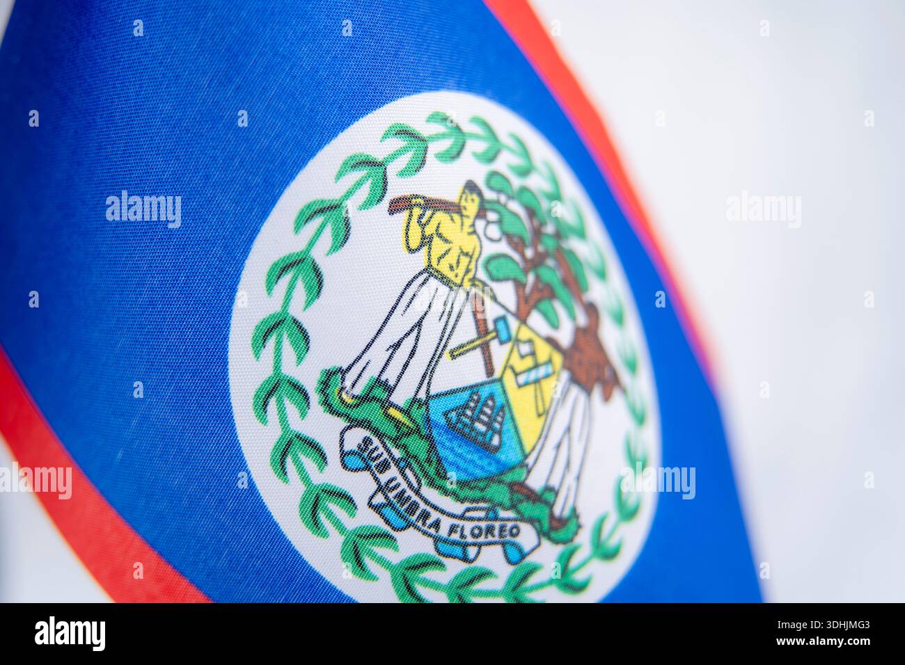 High detailed flag belize national hi-res stock photography and images ...