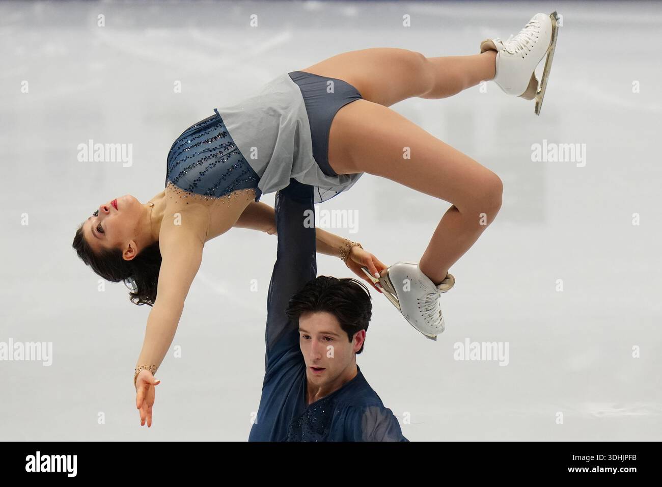 Anastasia Golubeva and Hektor Giotopoulos Moore, of Australia, compete ...
