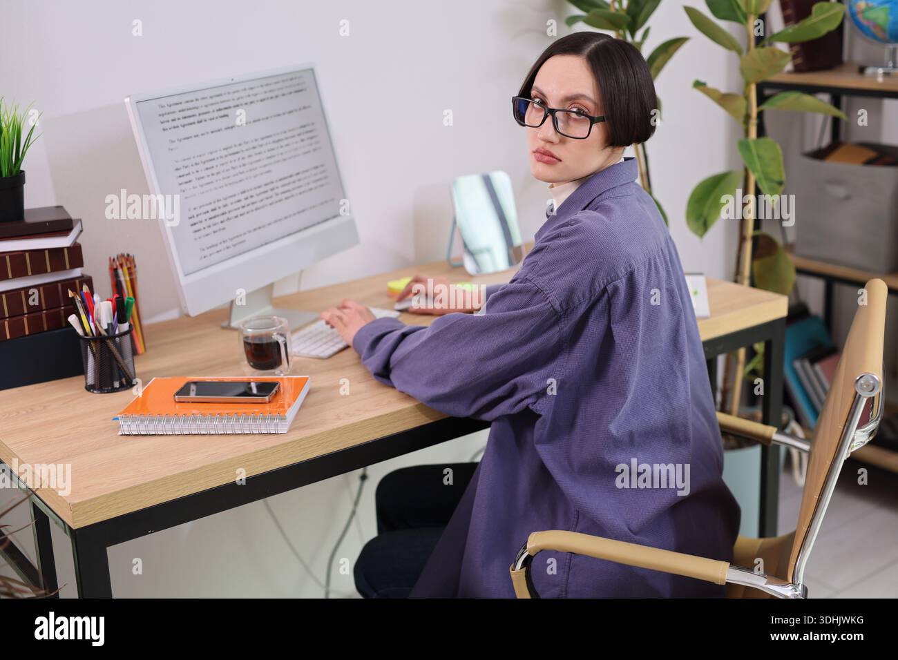 Focused individual types on hi-res stock photography and images - Alamy