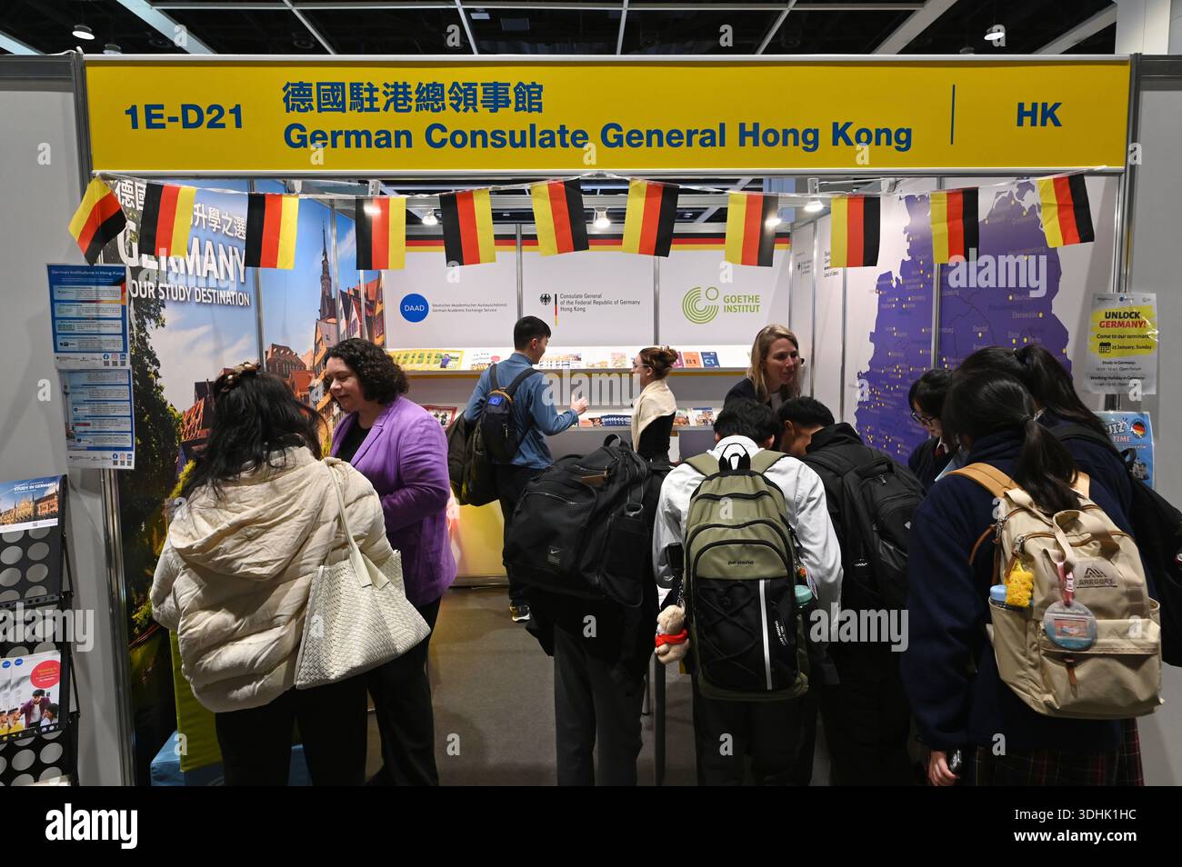 A general view showing the stand of the German Consulate General Hong ...