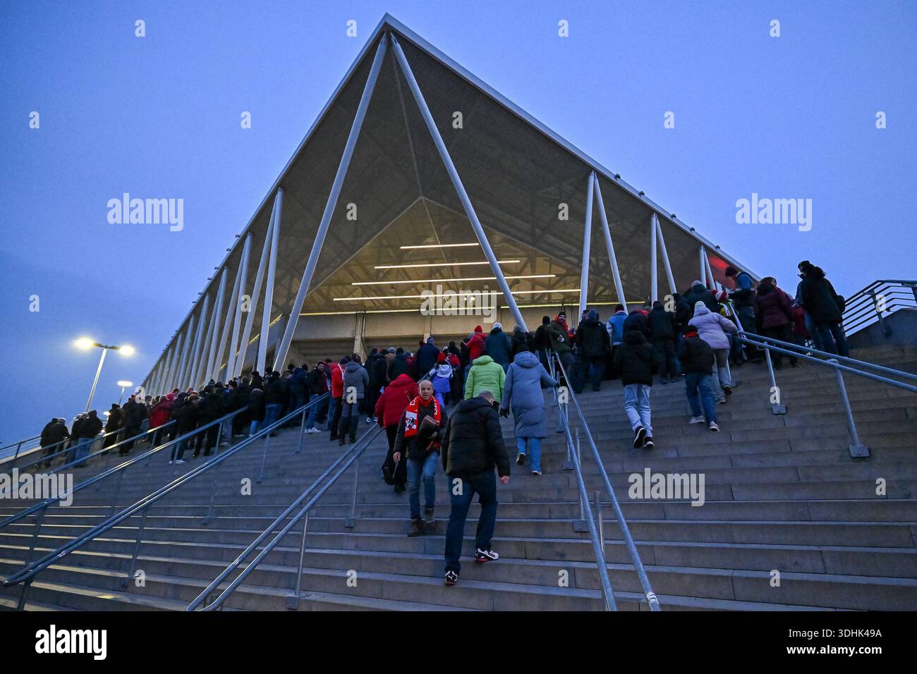 Security check at the game / Entry to the game GER, Freiburg - Maccabi ...
