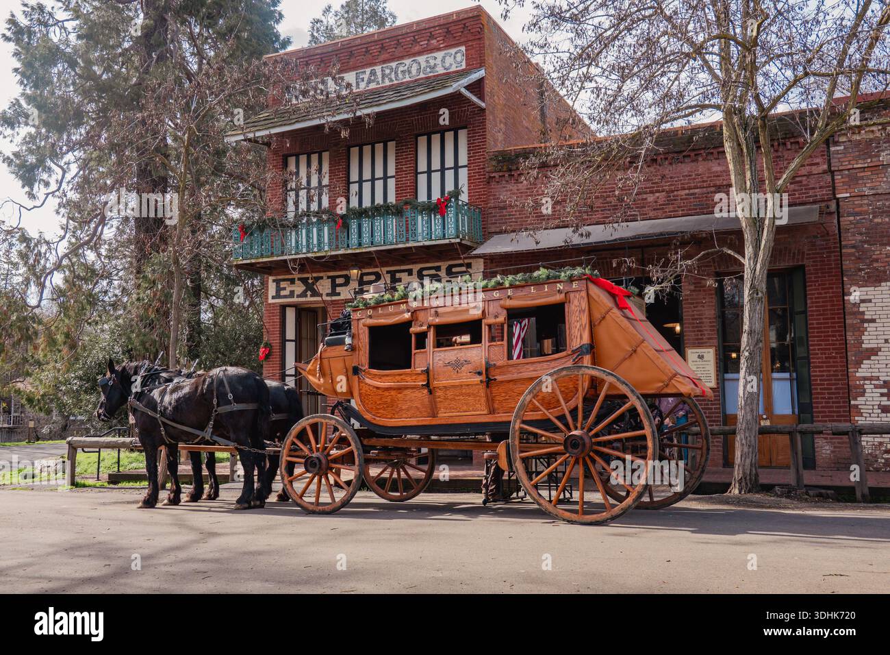 Columbia, California - January 2, 2026: Historic Columbia Stagecoach ...