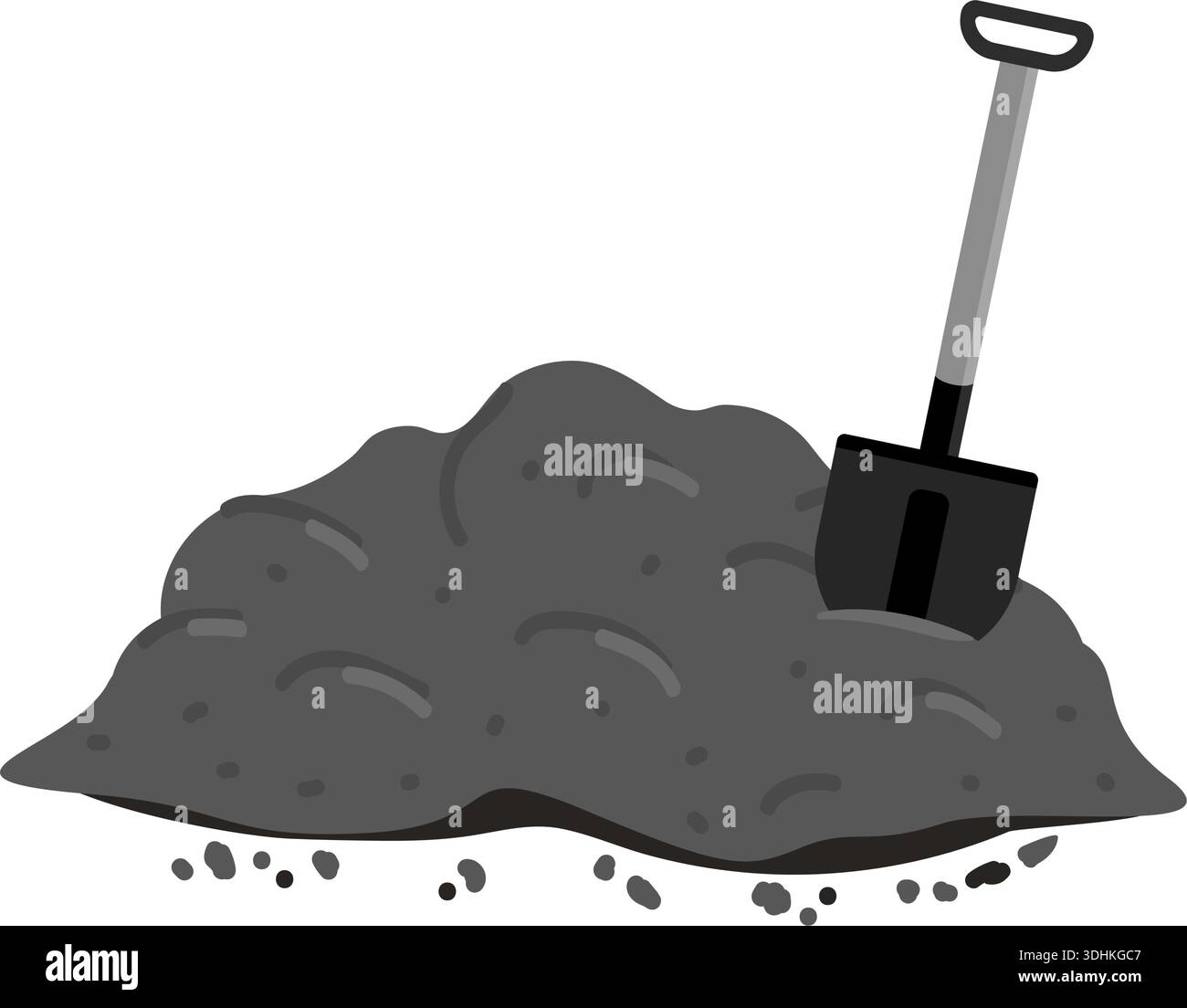 On a heap of earth Stock Vector Images - Alamy
