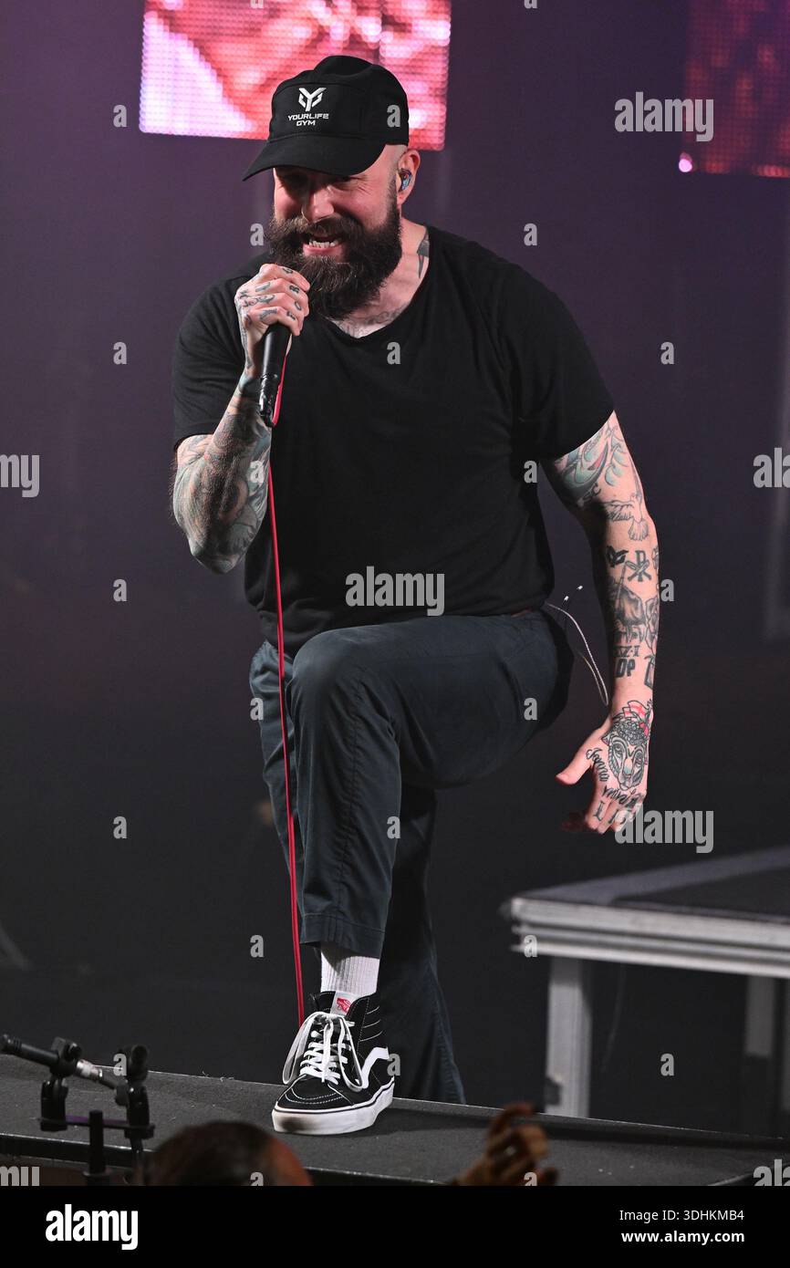 Fort Lauderdale, FL, USA. 21st Jan, 2026. August Burns Red perform ...
