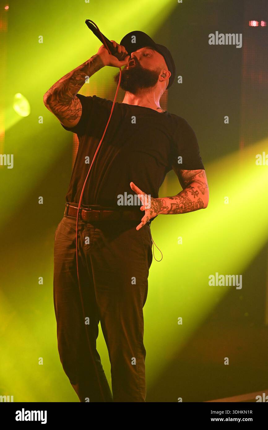 Fort Lauderdale, FL, USA. 21st Jan, 2026. August Burns Red perform ...