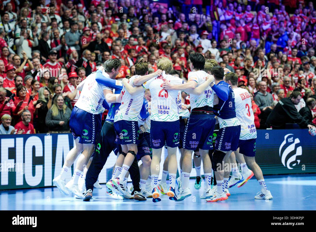 Herning, Denmark 20260122. Norway cheers after the European ...