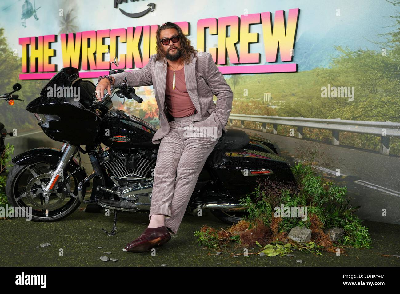 Jason Momoa poses for photographers upon arrival at the screening for ...