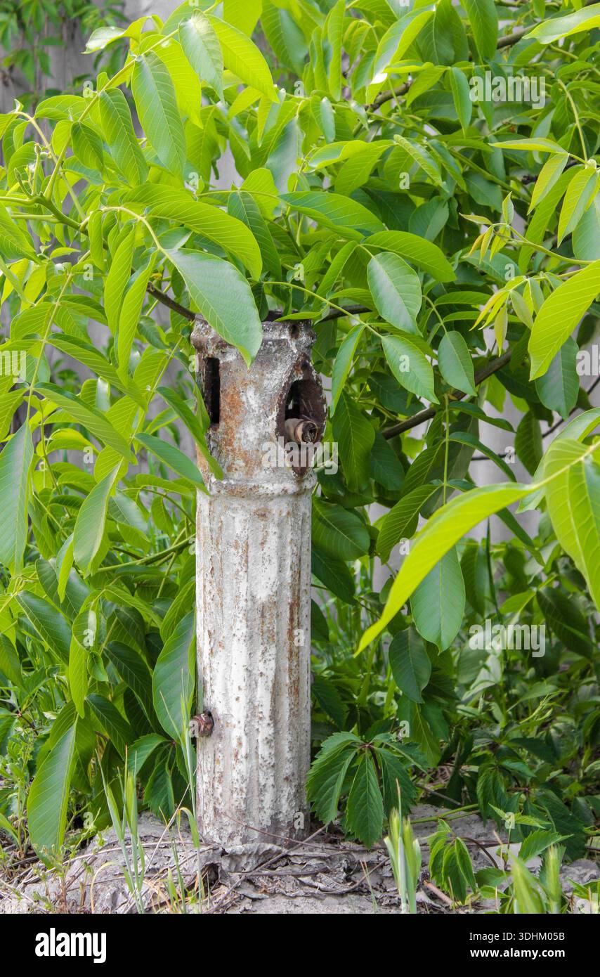 Old standpipe - water tap on the street was a village water supply for ...