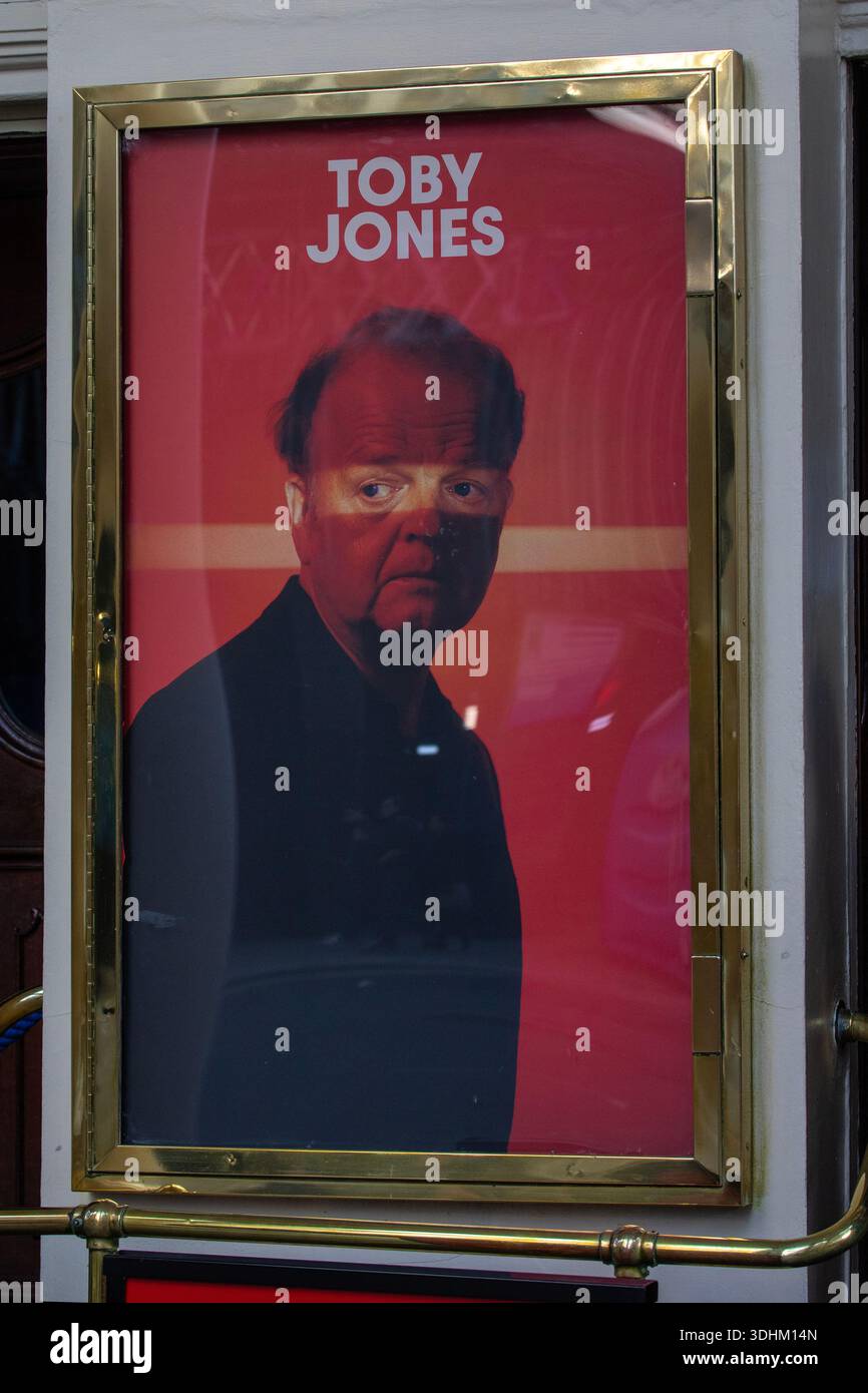 London, UK - November 1st 2025: A poster of actor Toby Jones on the ...