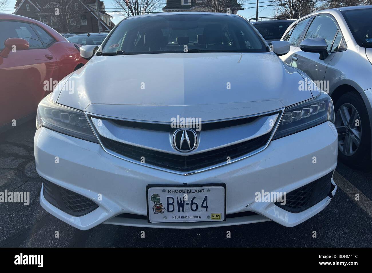 A Mr. Potato Head specialty license plate is displayed on a vehicle in ...