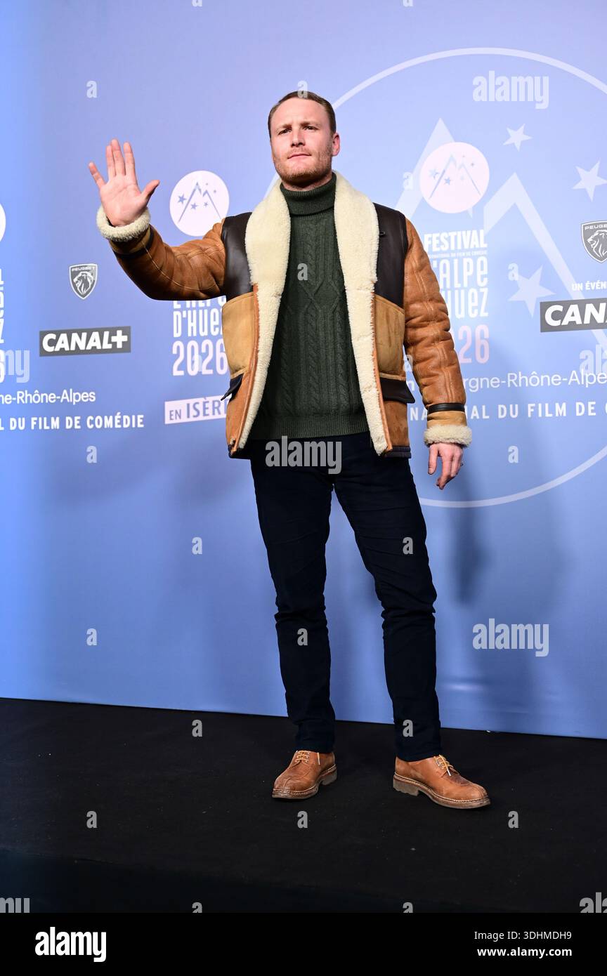 The film ''Police Flash 80'' stars Yan Tual at the photoshoot for the ...